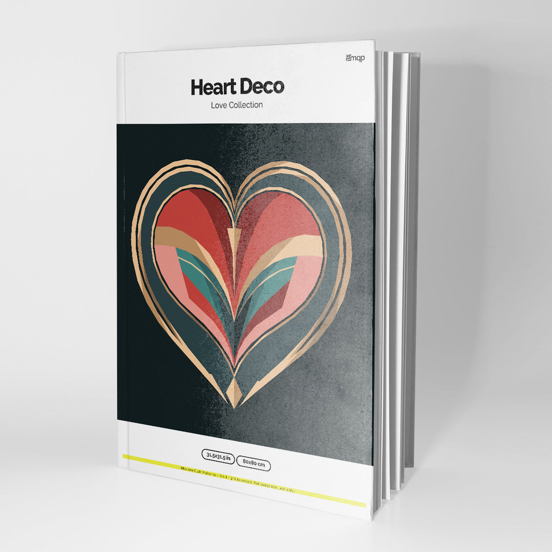 Heart Art Deco Quilt Pattern – Modern Quilt Patterns