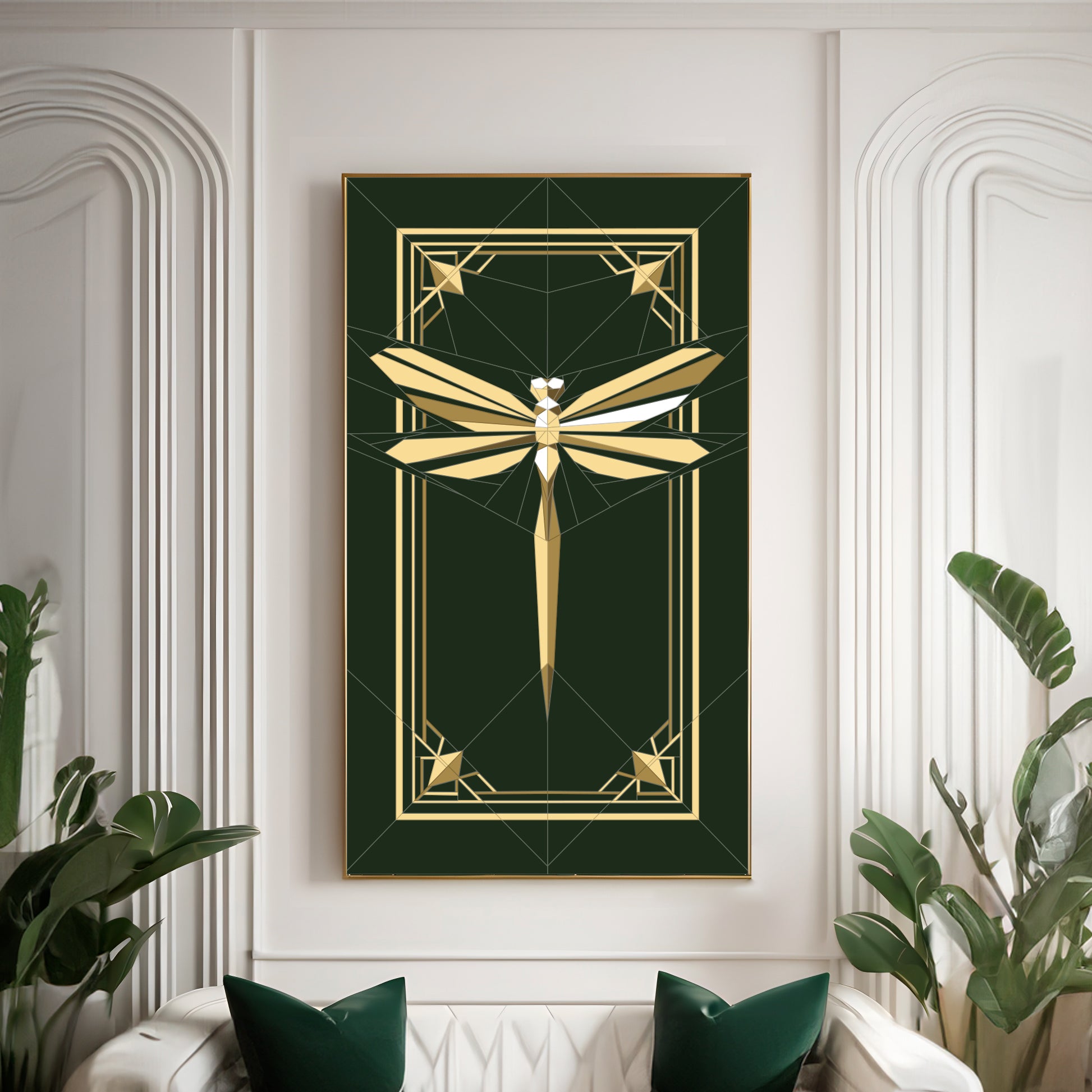 Dragonfly Art Deco Paper Piecing Quilt – Modern Quilt Patterns