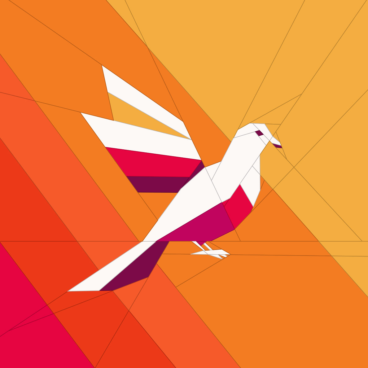 Dove Bird Quilt pattern – Modern Quilt Patterns