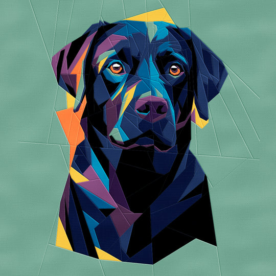 Black Labrador Dog Paper piecing Quilt Pattern – Modern Quilt Patterns
