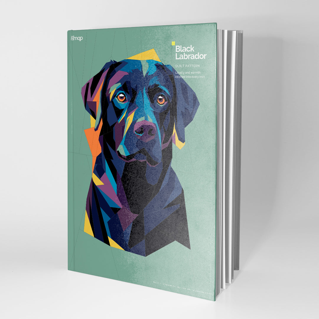 Black Labrador Dog Paper piecing Quilt Pattern – Modern Quilt Patterns