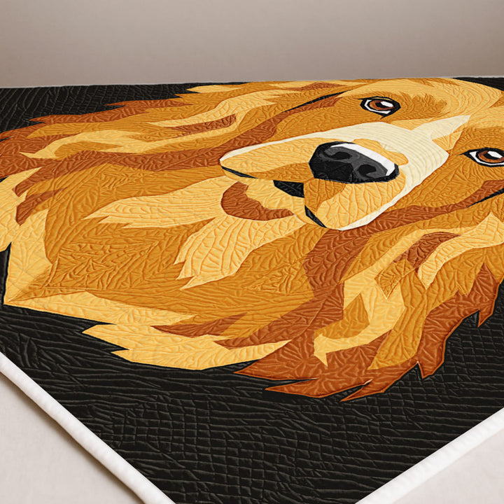 Rich Gold Cocker Spaniel Dog Quilt Pattern – Modern Quilt Patterns