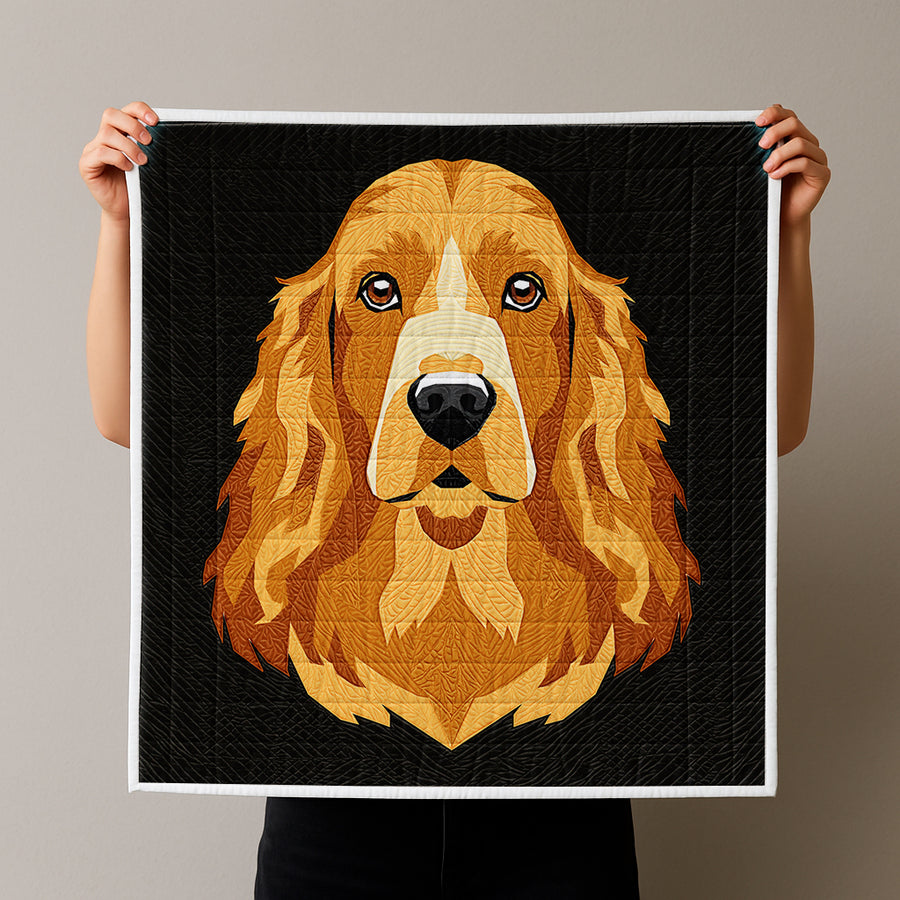 Rich Gold Cocker Spaniel Dog Quilt Pattern – Modern Quilt Patterns