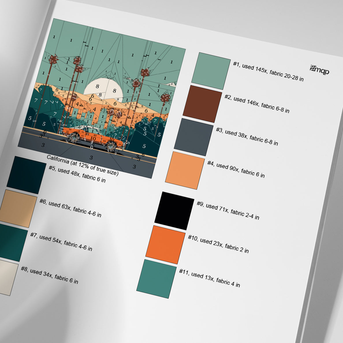 California Paper Piecing Quilt Pattern – Modern Quilt Patterns