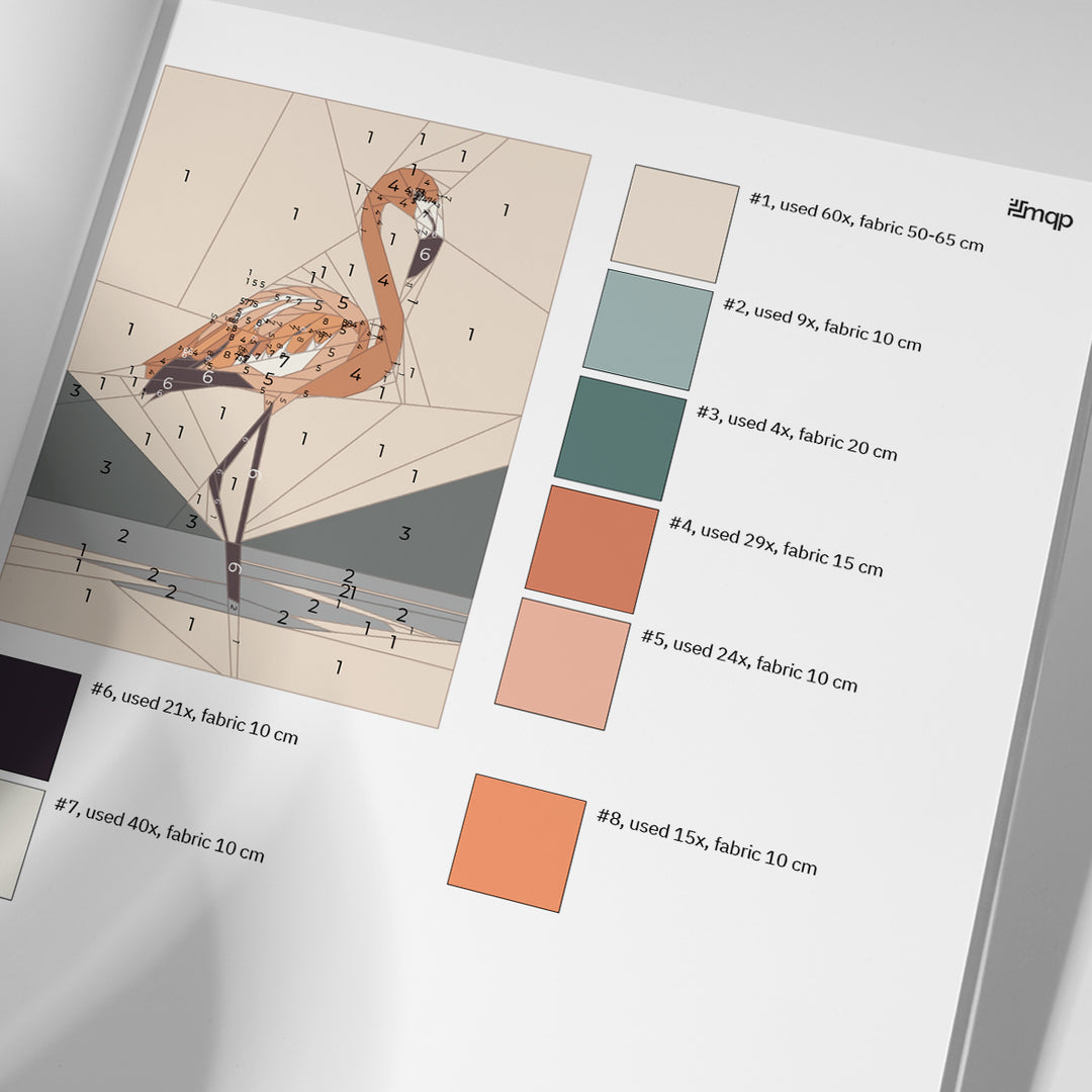 Minimal Flamingo Quilt Pattern – Modern Quilt Patterns