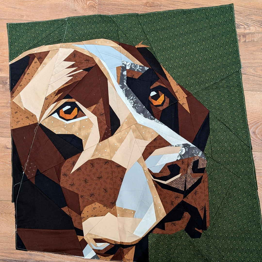 German Shorthaired Pointer Dog Paper Piecing Quilt Pattern – Modern ...
