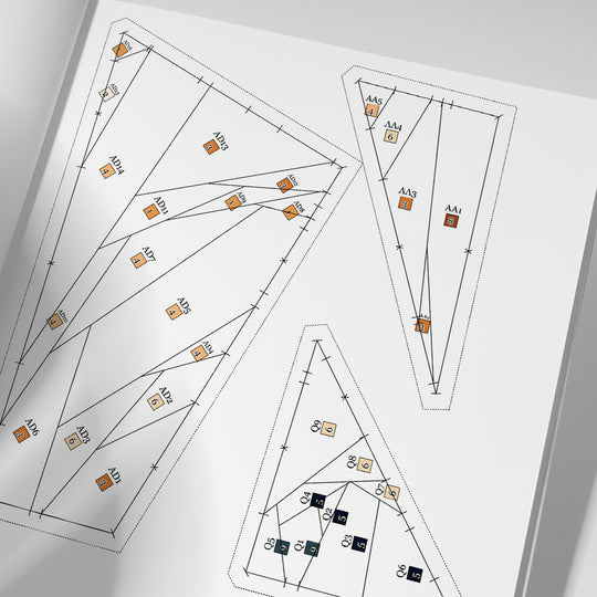 Golden Retriever Dog Paper Piecing Quilt Pattern – Modern Quilt Patterns