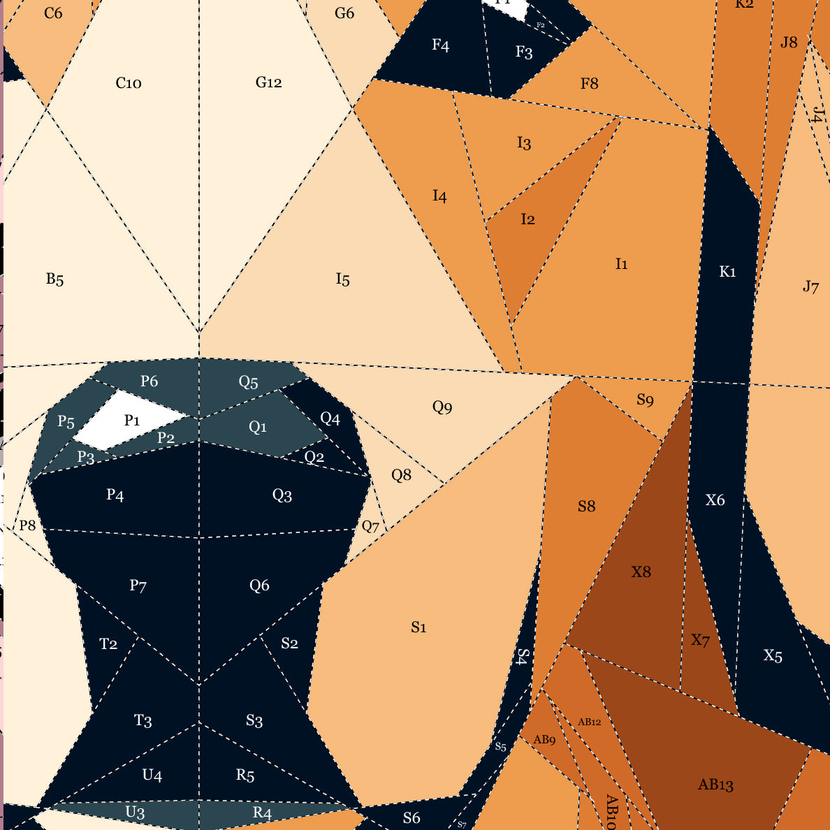 Golden Retriever Dog Paper Piecing Quilt Pattern – Modern Quilt Patterns