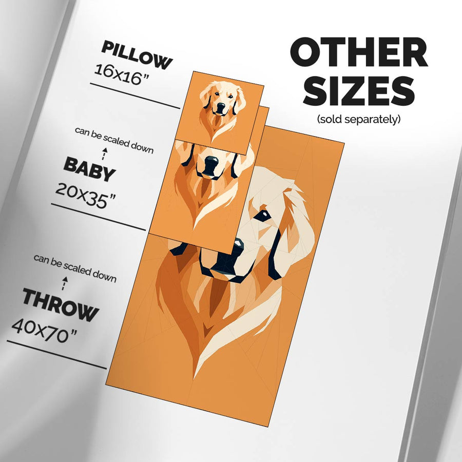 Golden Retriever Dog Paper Piecing Quilt Pattern – Modern Quilt Patterns