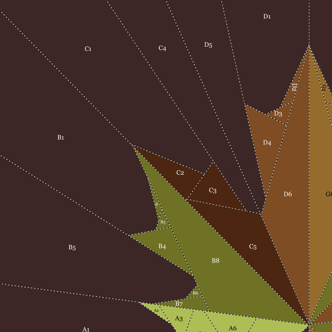 Forest Maple Leaf Quilt Pattern – Modern Quilt Patterns