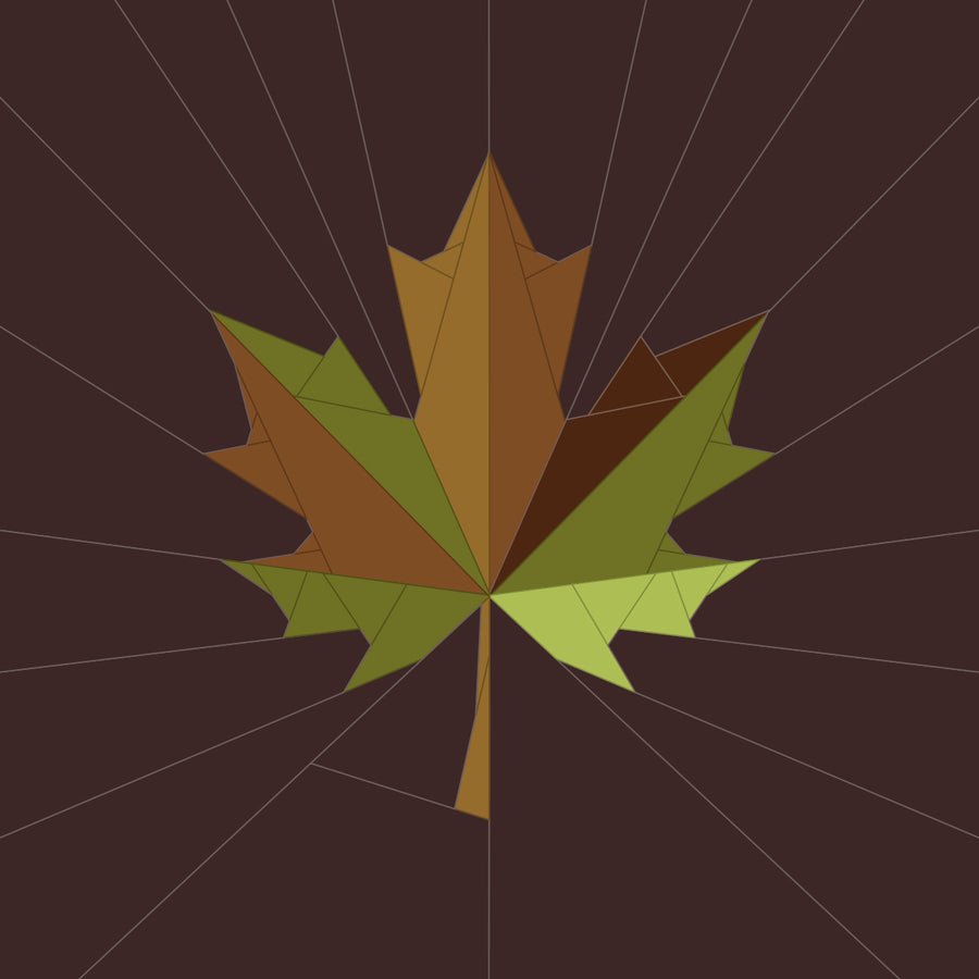 Forest Maple Leaf Quilt Pattern – Modern Quilt Patterns