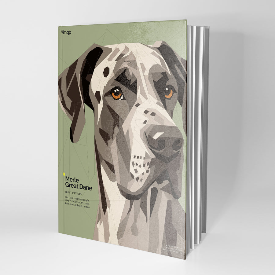Merle Great Dane Dog Paper Piecing Quilt Pattern – Modern Quilt Patterns