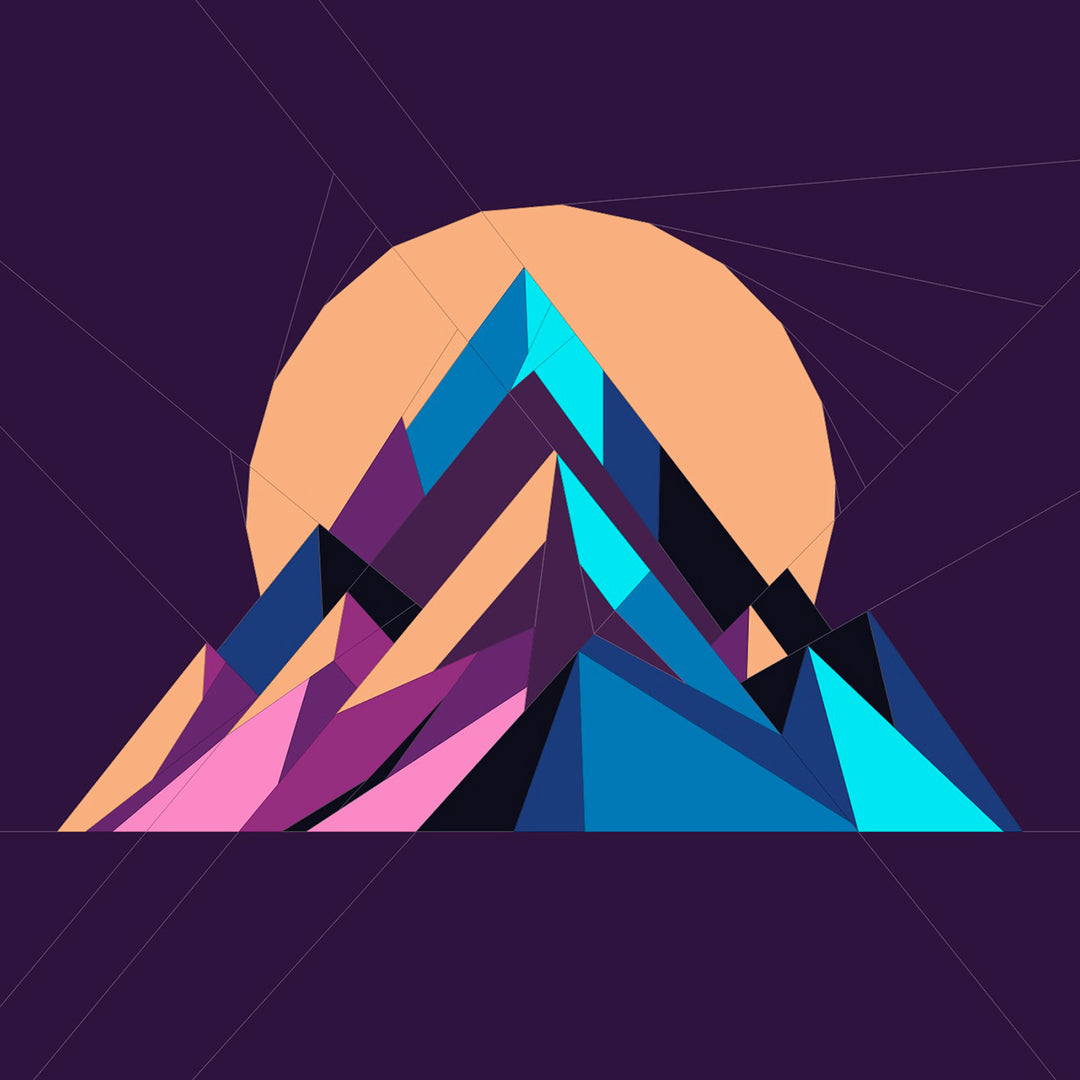 Mystic Mountain Paper Piecing Quilt pattern – Modern Quilt Patterns