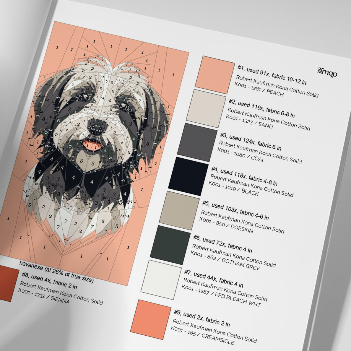 Havanese Dog Quilt Pattern – Modern Quilt Patterns