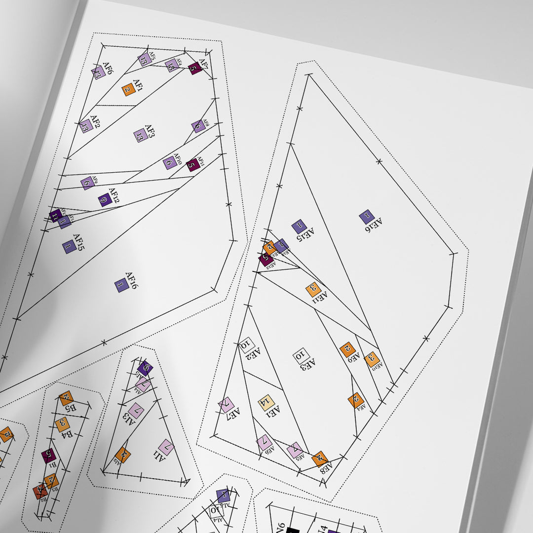 Shiba Inu Dog Paper Piecing Quilt Pattern – Modern Quilt Patterns