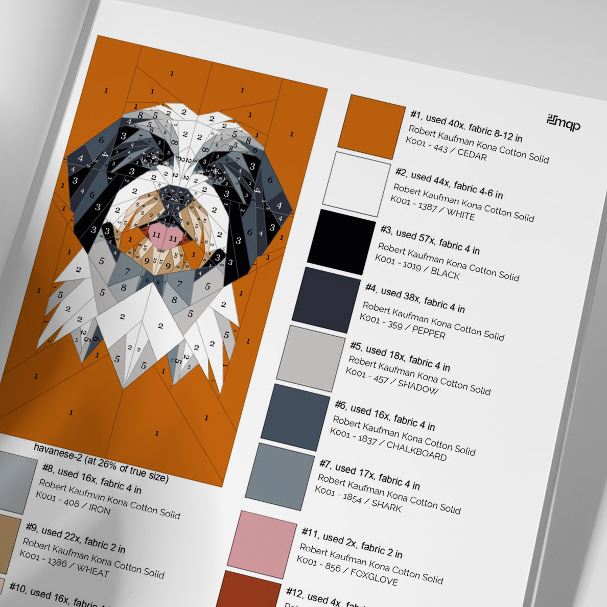 Havanese Dog Quilt Pattern – Modern Quilt Patterns