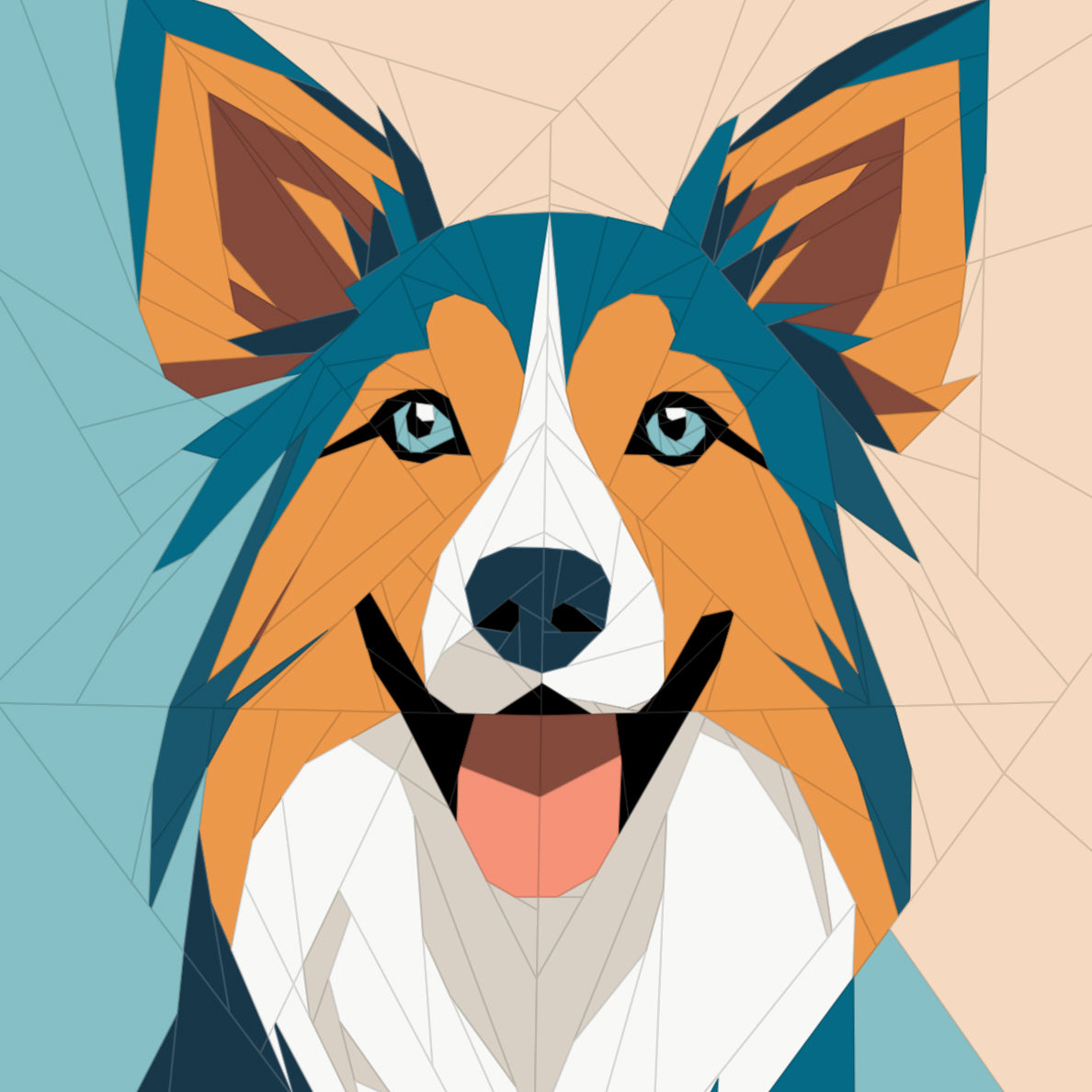 Border Collie Quilt Pattern New Paper Piecing Dog Patterns Made By