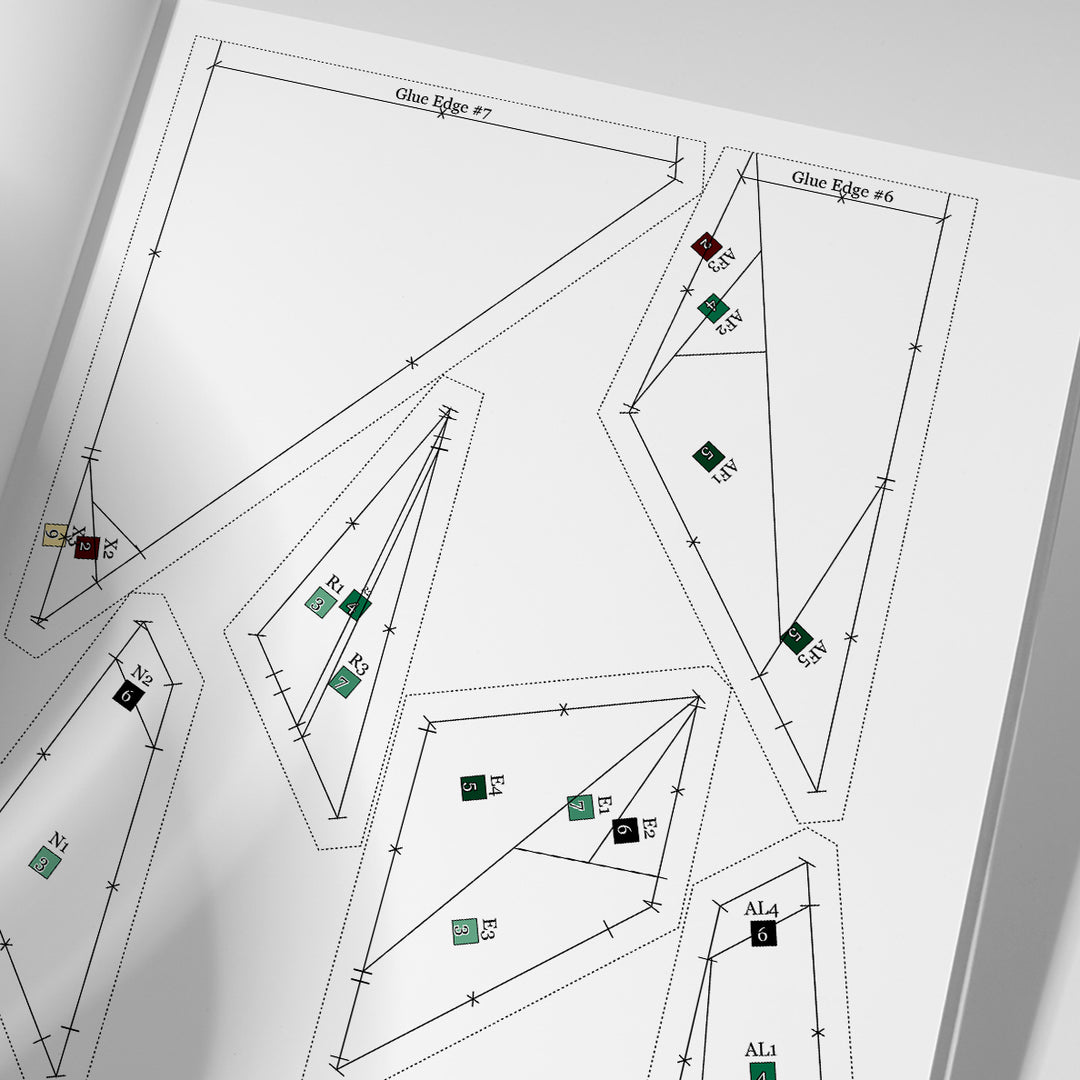 Modern Xmas Tree Paper Piecing – Modern Quilt Patterns