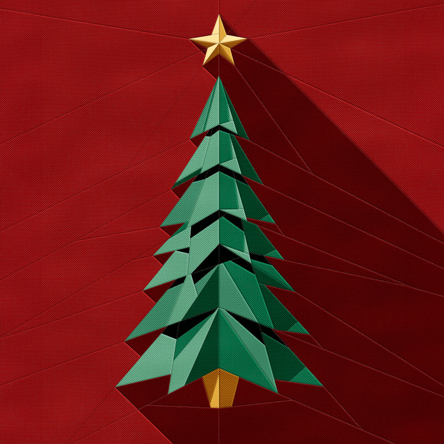 Modern Xmas Tree Paper Piecing – Modern Quilt Patterns