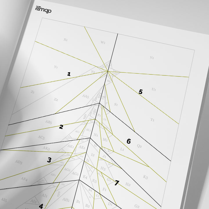 Modern Xmas Tree Paper Piecing – Modern Quilt Patterns